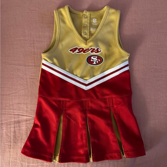 NFL | Dresses | Nfl San Francisco 49ers Toddler Girls Cheer Dress 3t ...